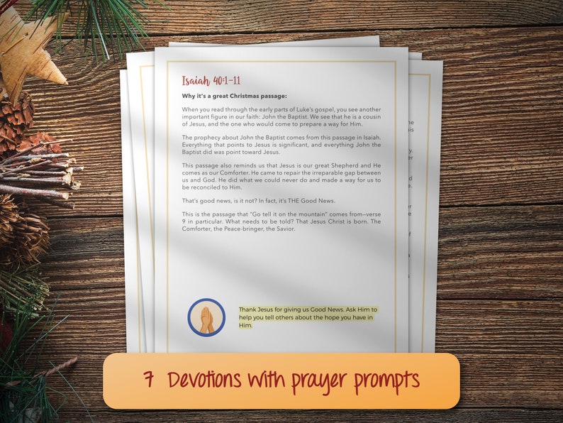 7 Christmas Bible Verses Printable Activity Guide for Family Devotion ...