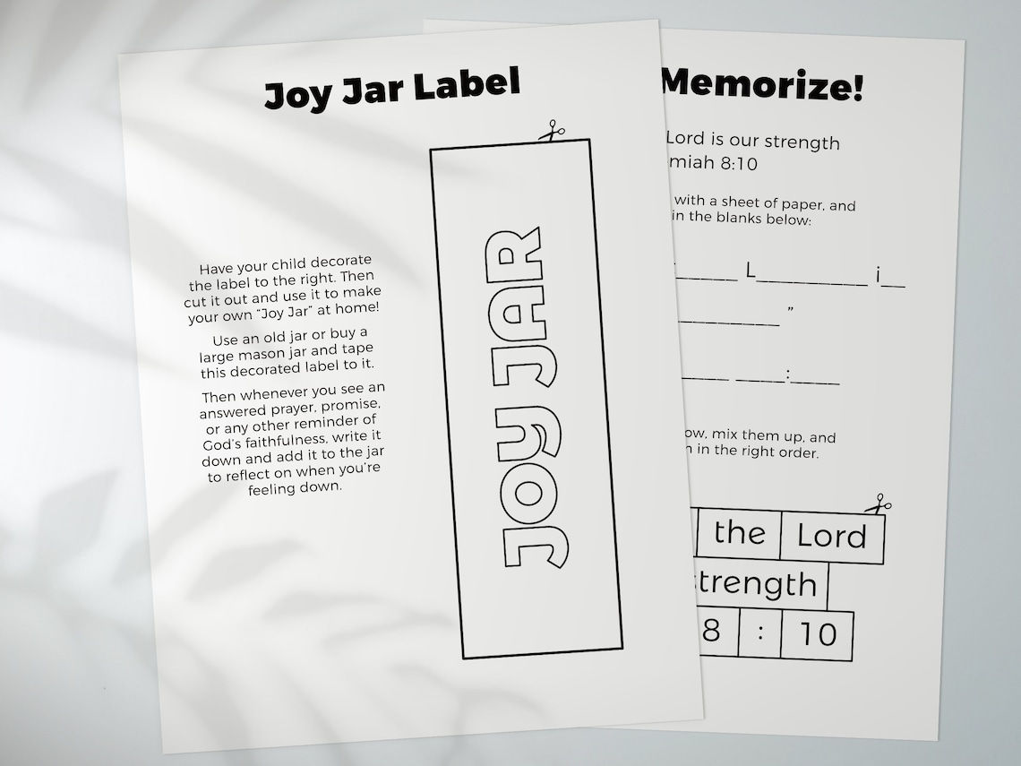 7 Bible Verses for Joy | Printable Devotional and Activity Guide ...