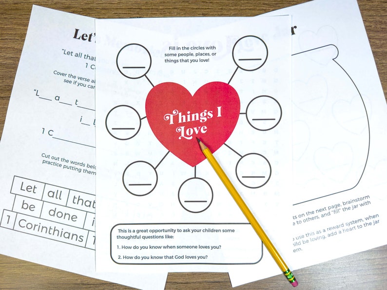 7 Bible Verses for Love | Printable Devotional and Activity Guide ...