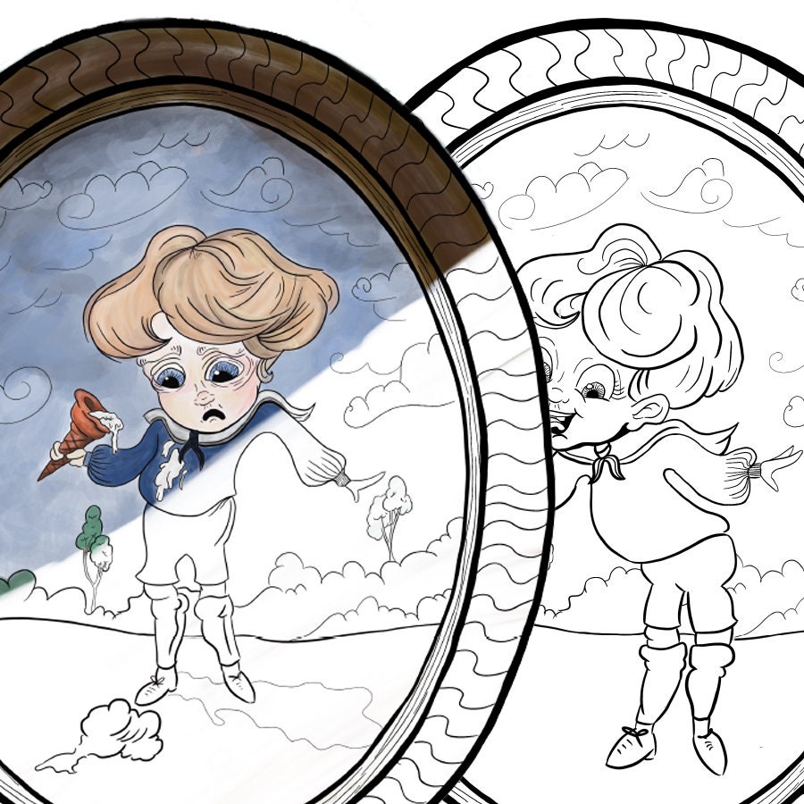 COMBO - One Boring Blue Boy - Instant Download - Colouring Page - Etsy