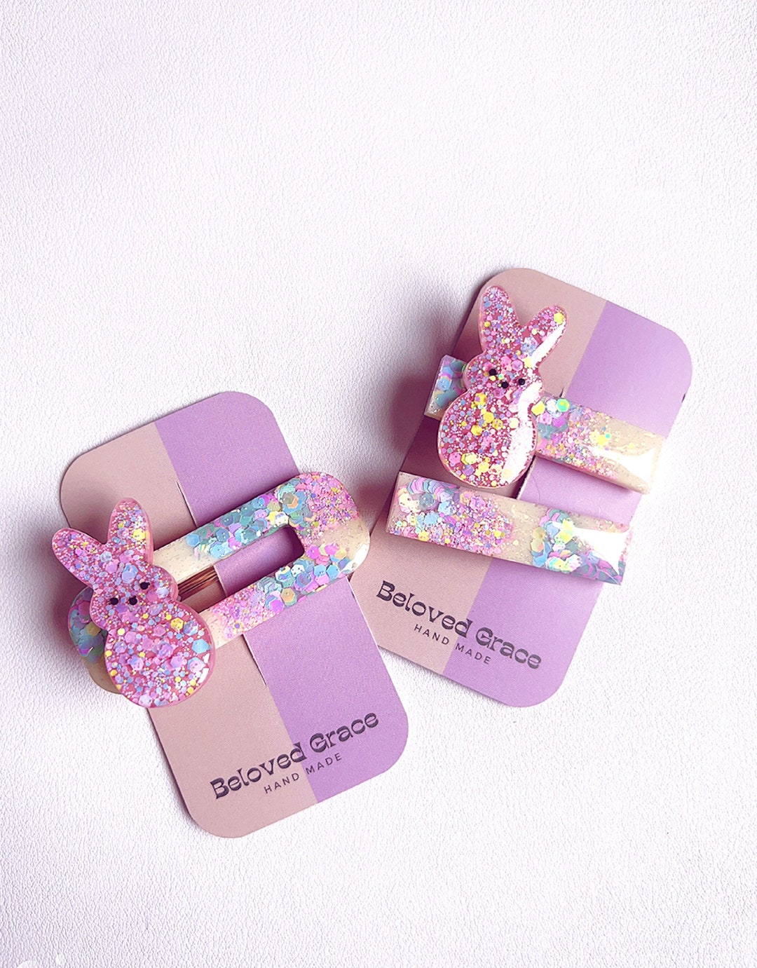 Easter Bunny Hair Clips, Resin Hair Clip, Peeps, Girl Hair Clip, Peep ...