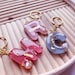 Letter Keychains Initial Keychain Name Keychain - Etsy