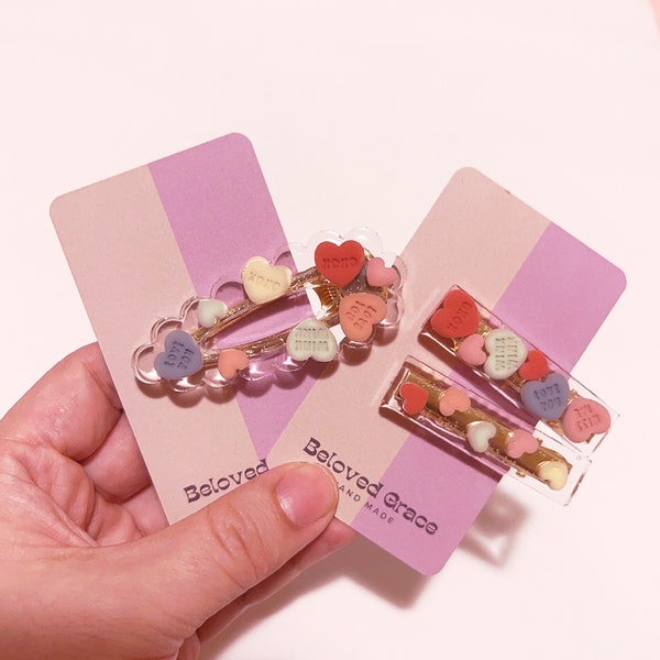 Heart Hair Ties - Etsy