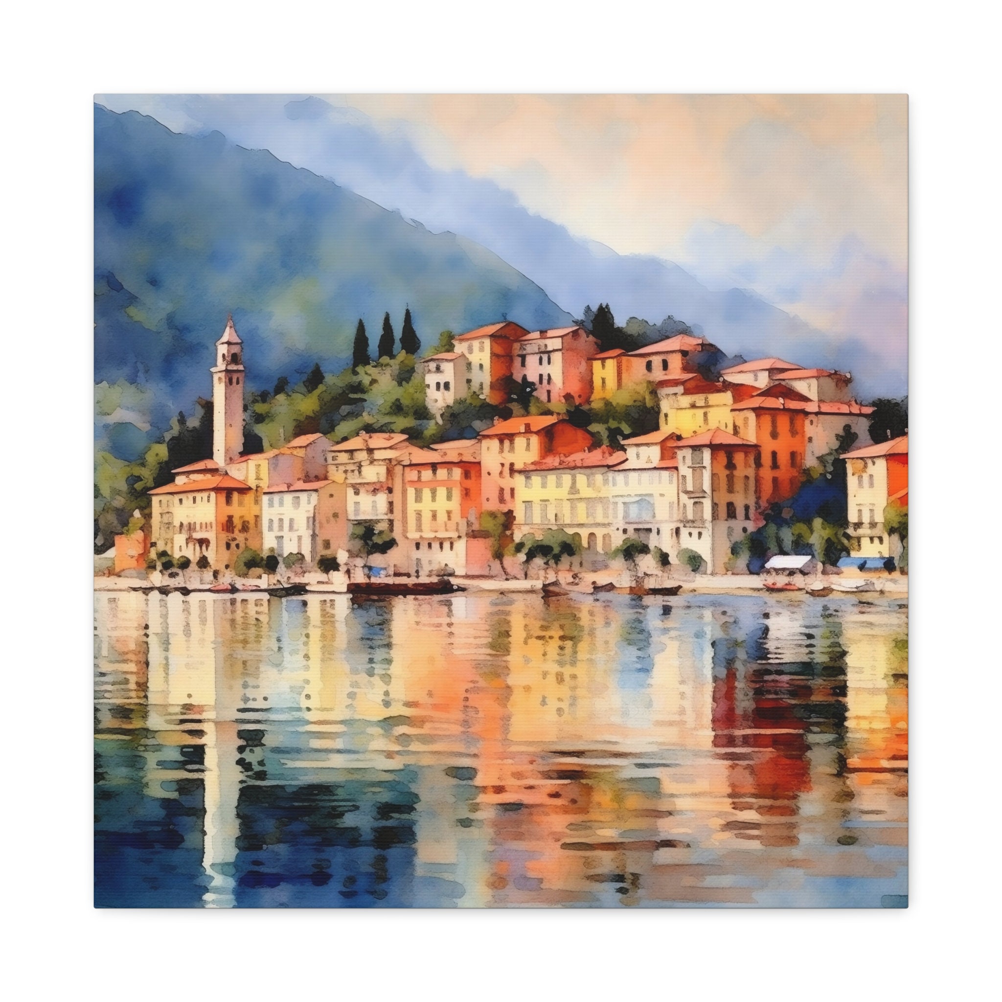 Lake Como Canvas - Etsy