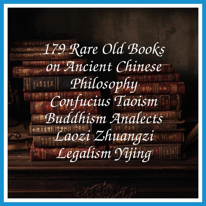 179 Rare Old Books on Ancient Chinese Philosophy Confucius Taoism ...