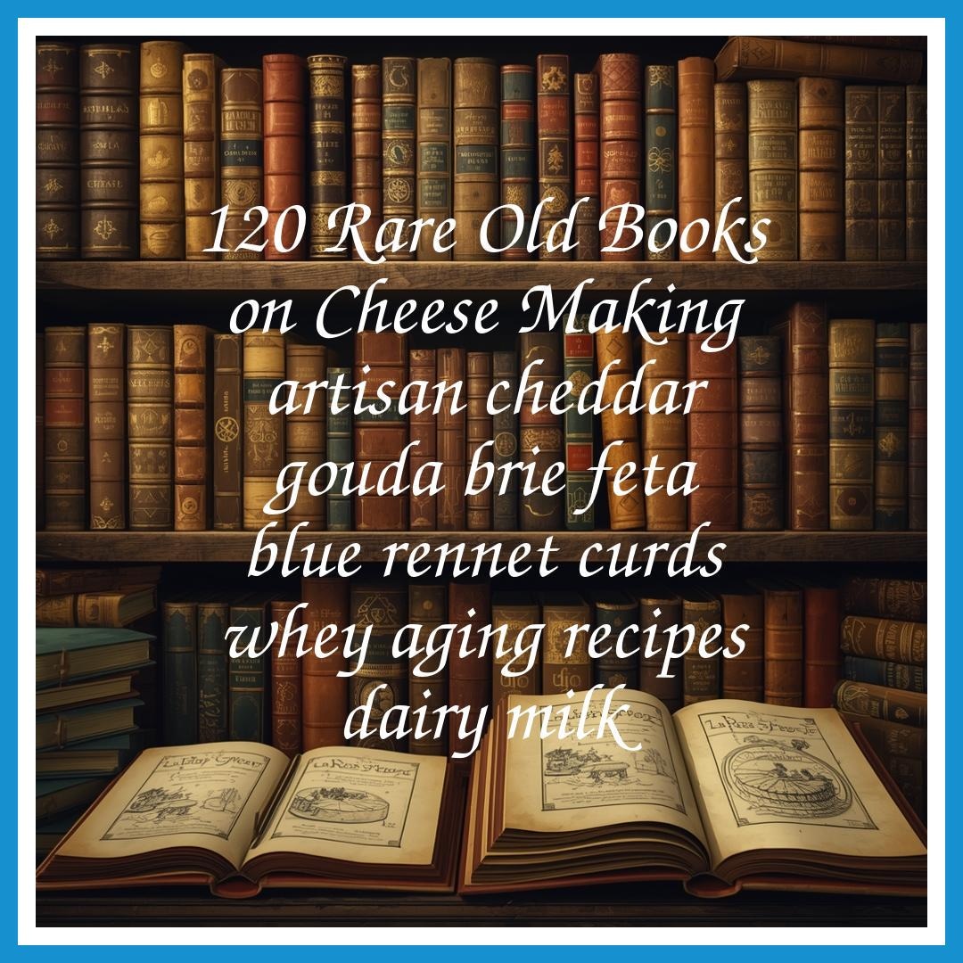 120 Rare Old Books on Cheese Making Artisan Cheddar Gouda Brie Feta ...