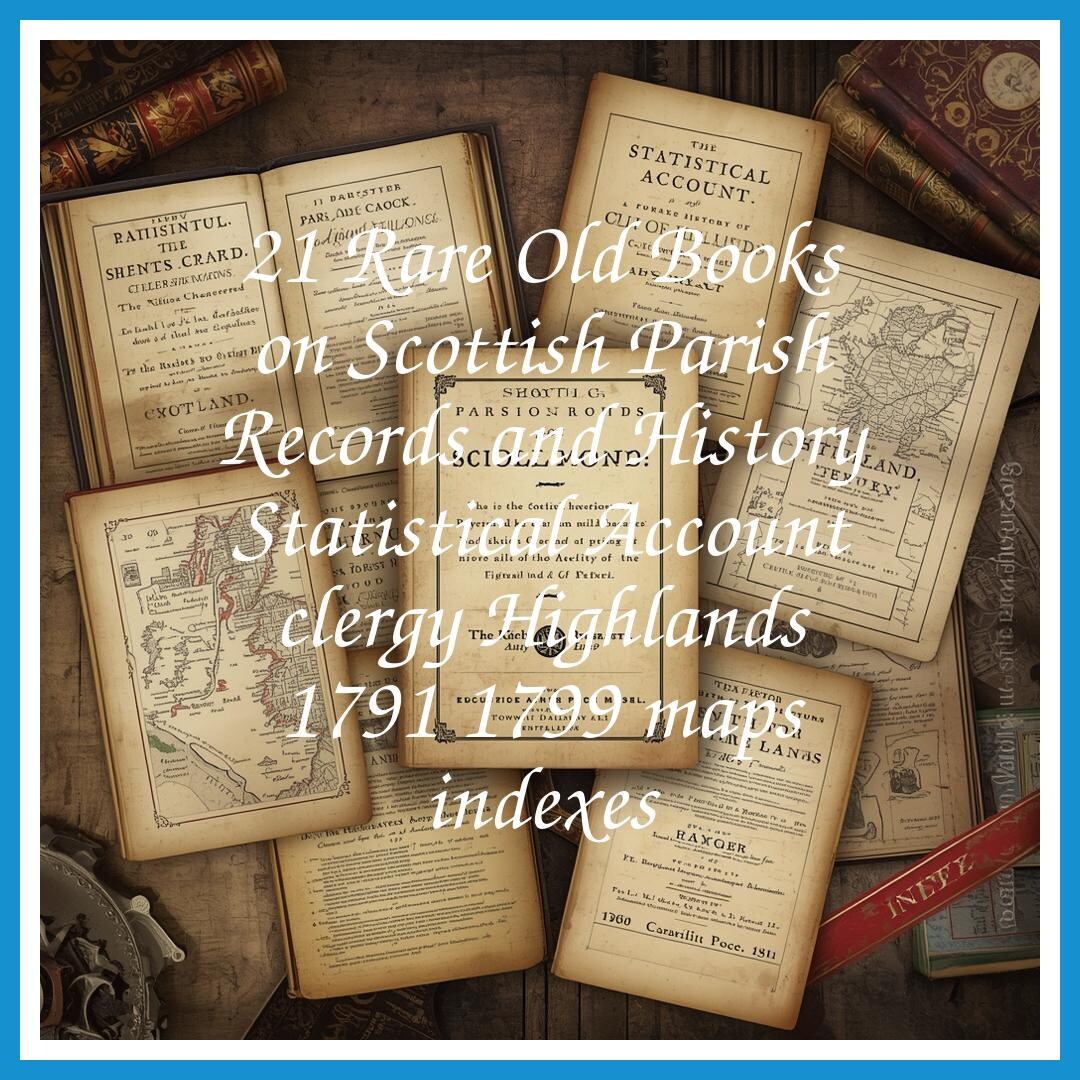 21 Rare Old Books on Scottish Parish Records and History Statistical ...