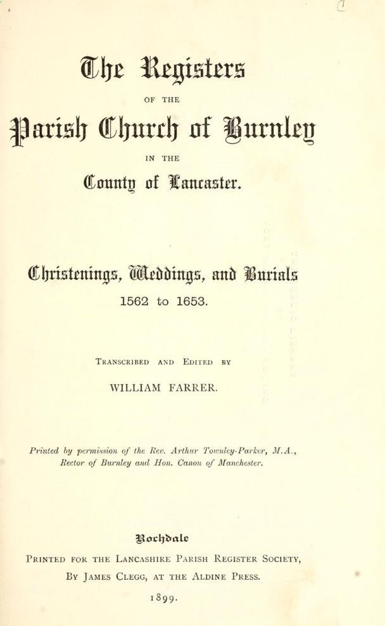 1000 Rare Old English Parish Registers PDF Download - Etsy UK