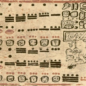 1 Rare Old Books on Mayan Codices and Hieroglyphics Dresden Codex ...