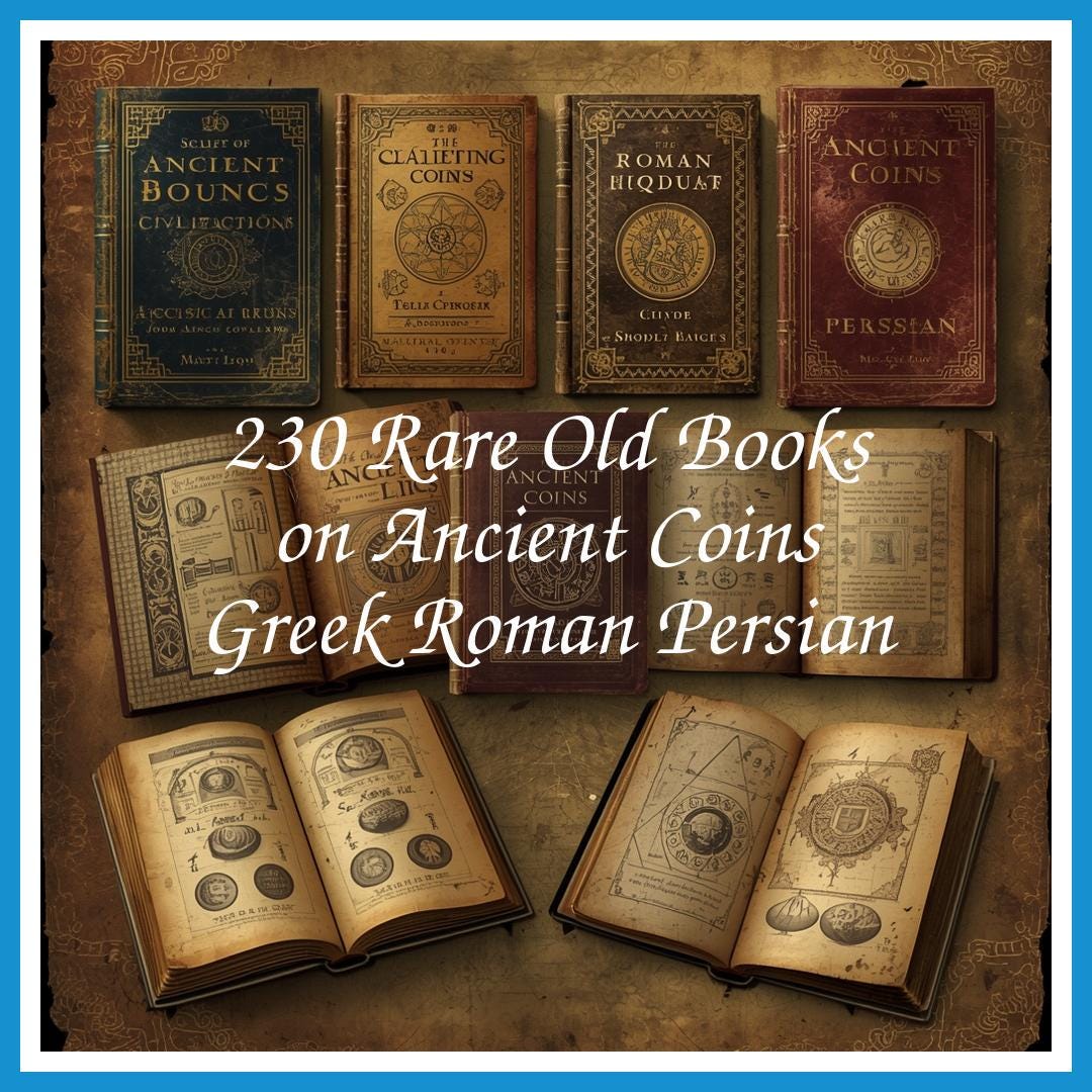 230 Rare Old Books on Ancient Coins Greek Roman Persian - Instant PDF ...