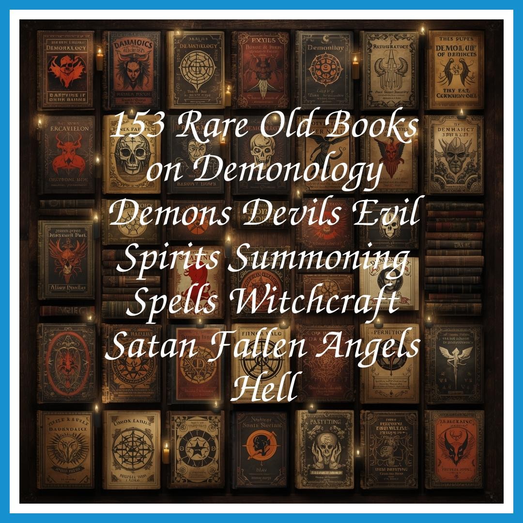 153 Rare Old Books on Demonology Demons Devils Evil Spirits Summoning ...