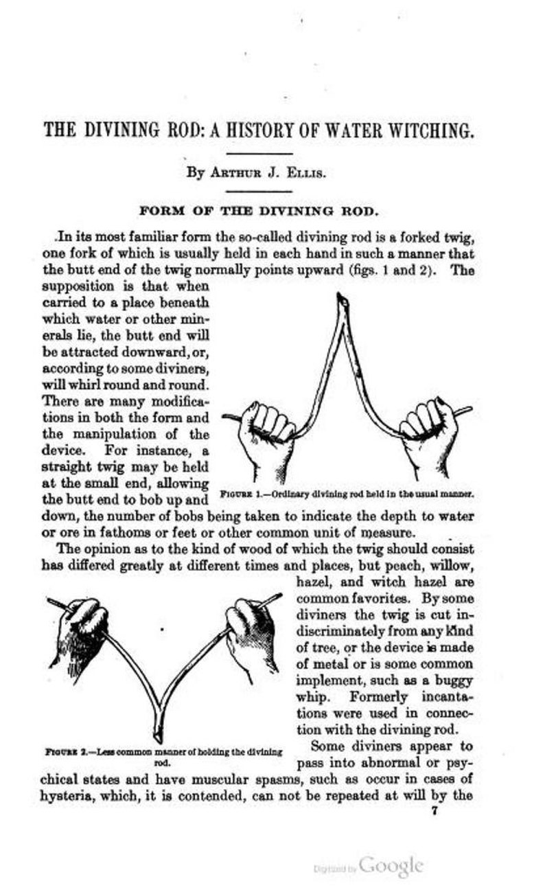 21 Rare Old Books on Dowsing and Water Divining Witching Rods Water Witching Pendulum Map ...