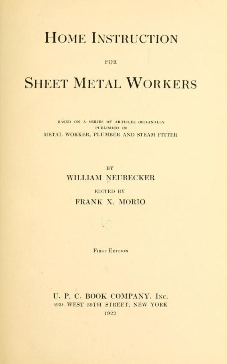 75 Rare Old Books on Sheet Metal Work Metalwork Tin Copper Patterns ...