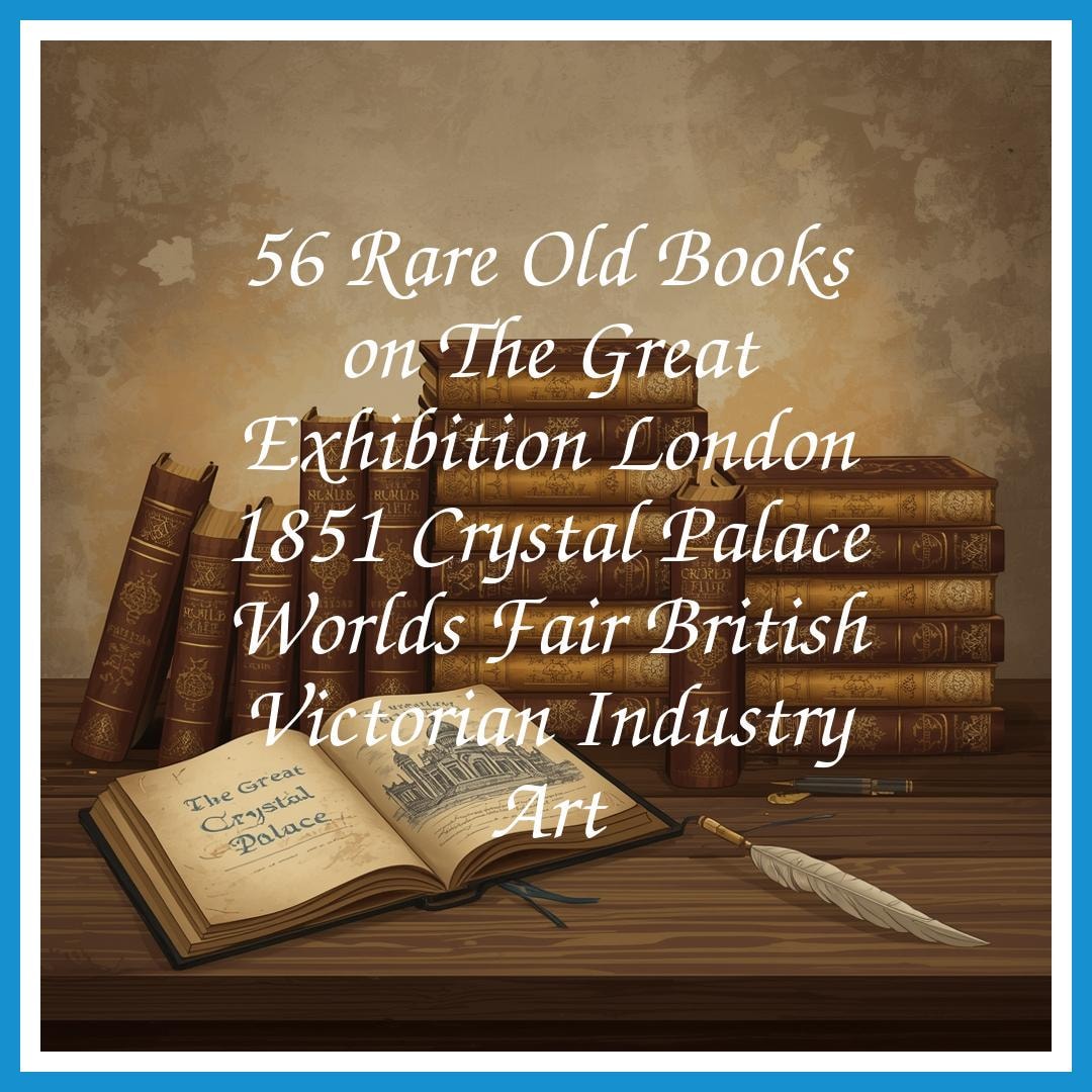 56 Rare Old Books on the Great Exhibition London 1851 Crystal Palace ...