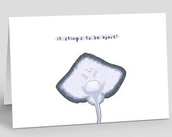 Stingray Greeting Card - Etsy