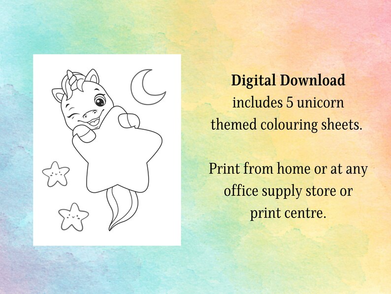 Unicorn Coloring Pages for Kids Printable Unicorn Colouring Sheets ...