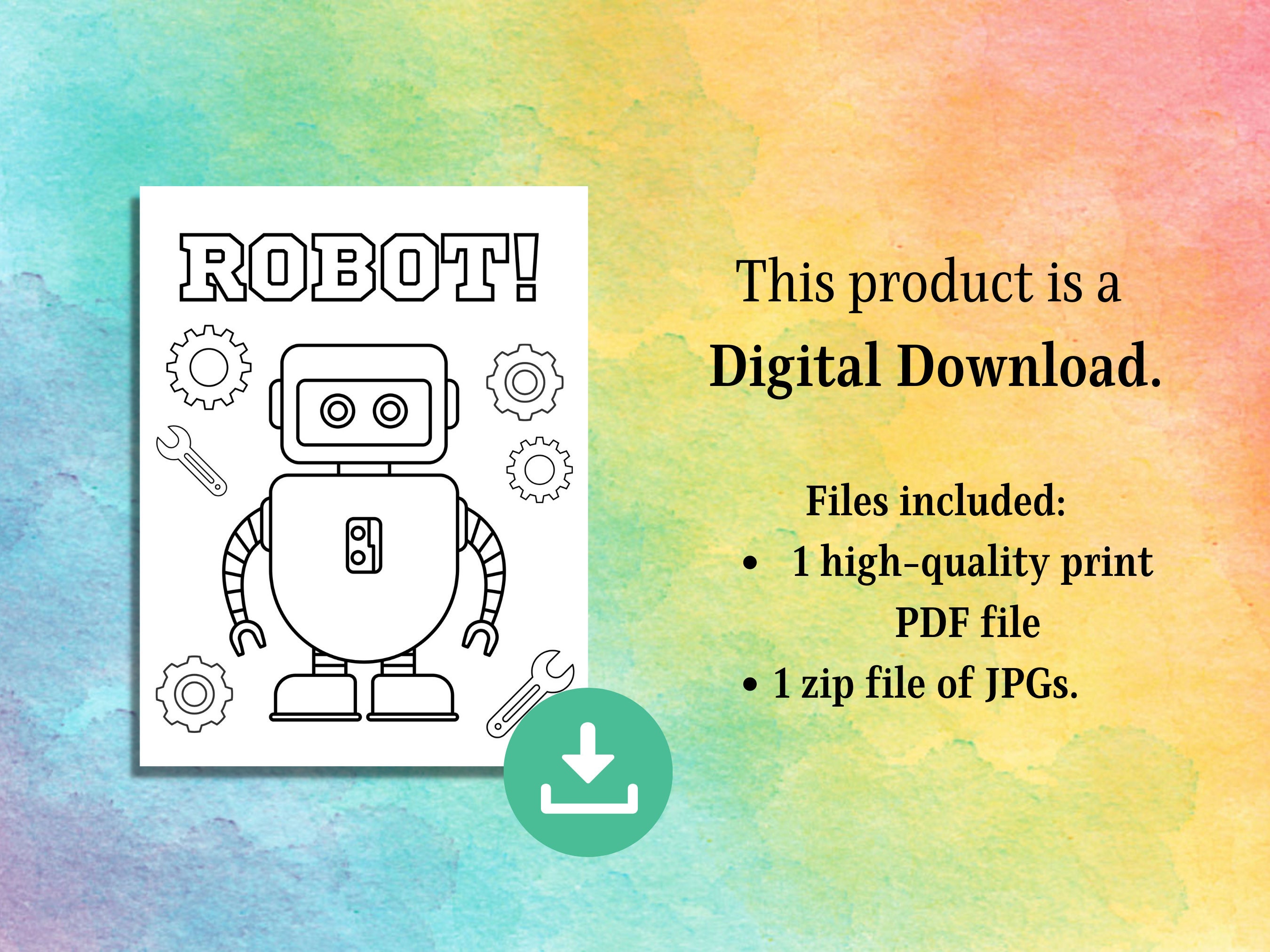 Robot Colouring Sheets for Kids Printable Robot Activity Page Kids ...
