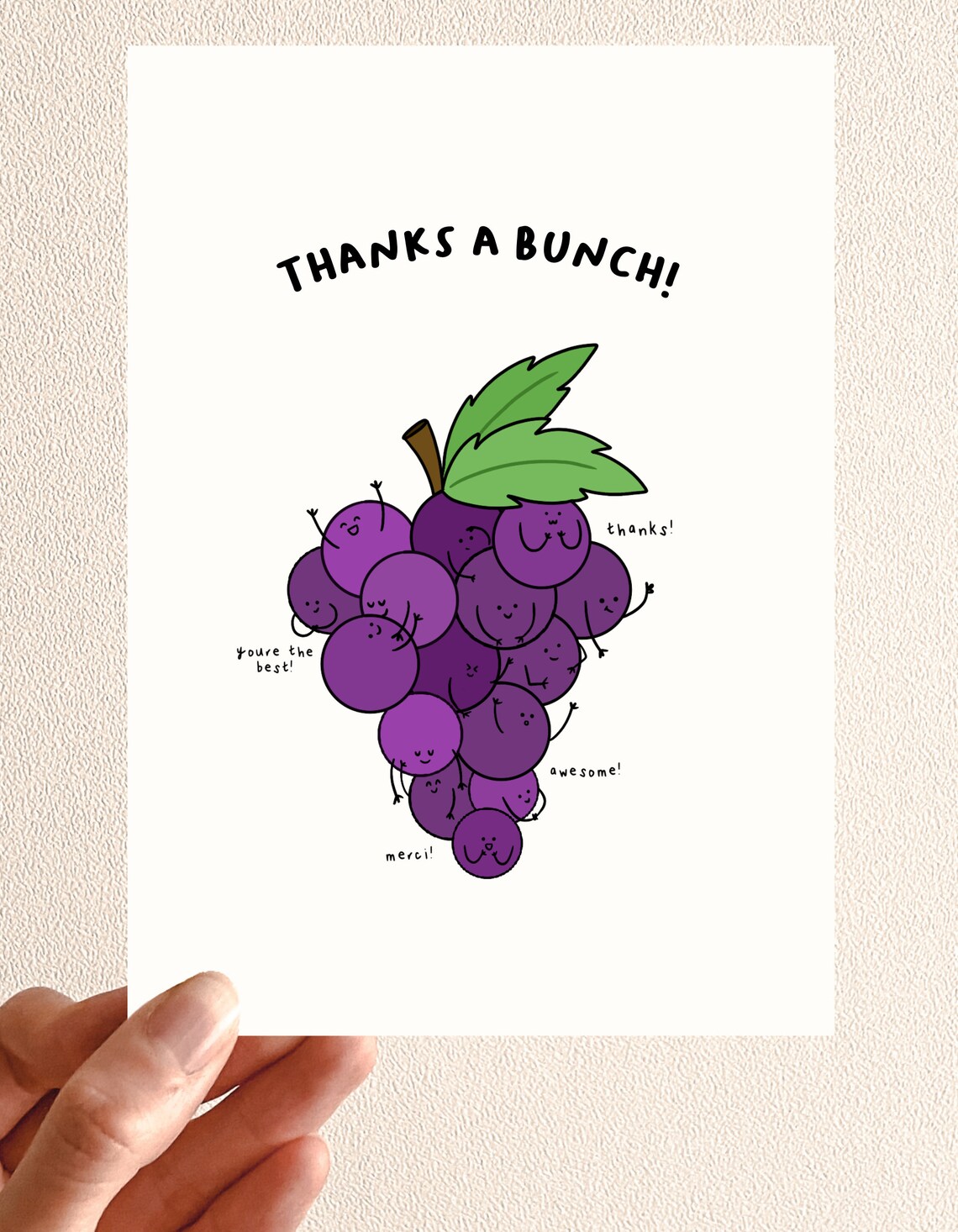 Thank You Card for Friend Appreciation Card for Friend Thank - Etsy