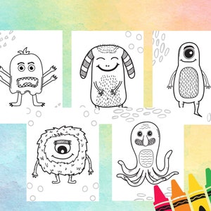 Printable Colouring Pages Monster Colouring Sheets Monster Theme ...