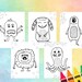 Printable Colouring Pages Monster Colouring Sheets Monster Theme ...