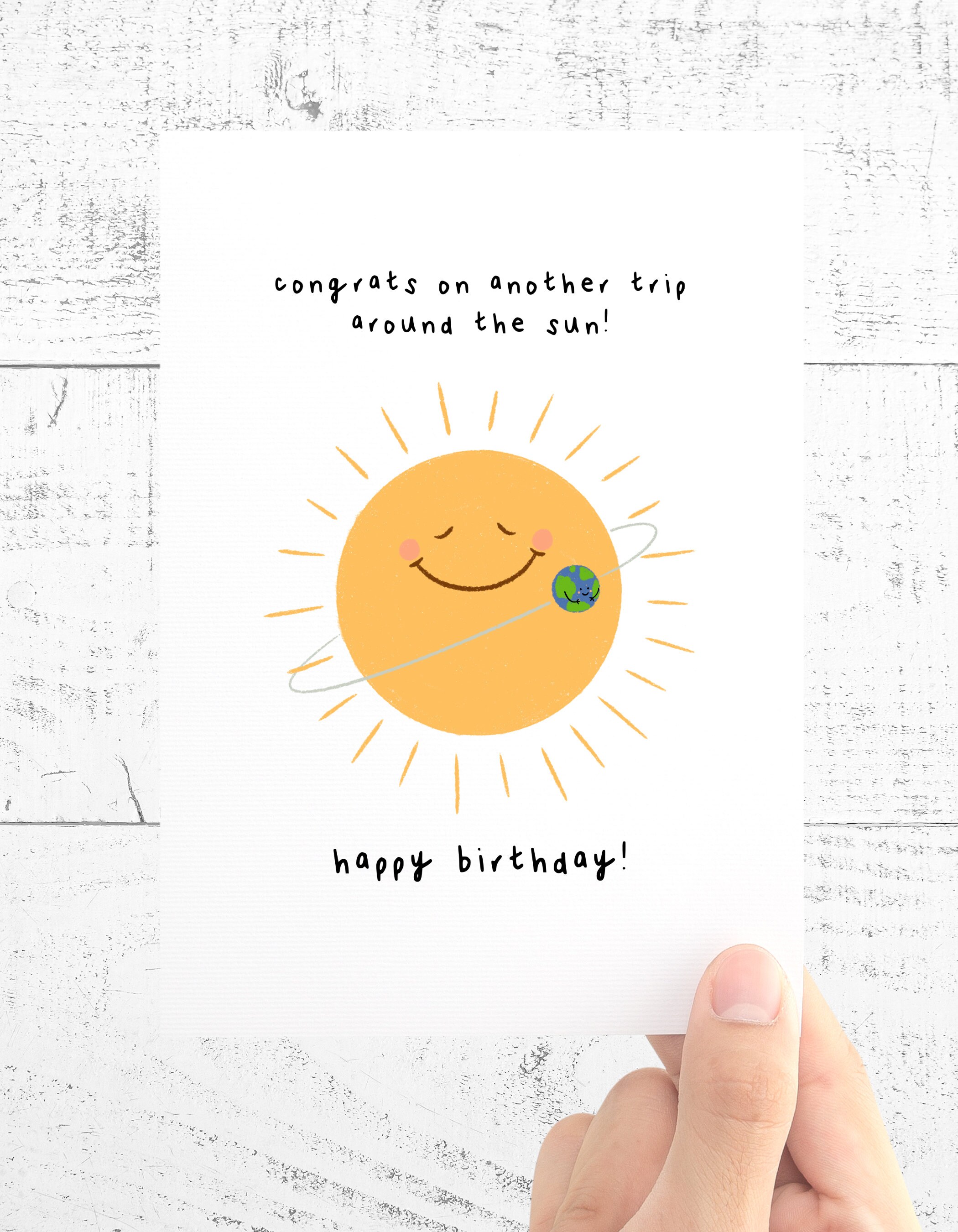 Another Trip Around the Sun Happy Birthday Greeting Card for Dad ...