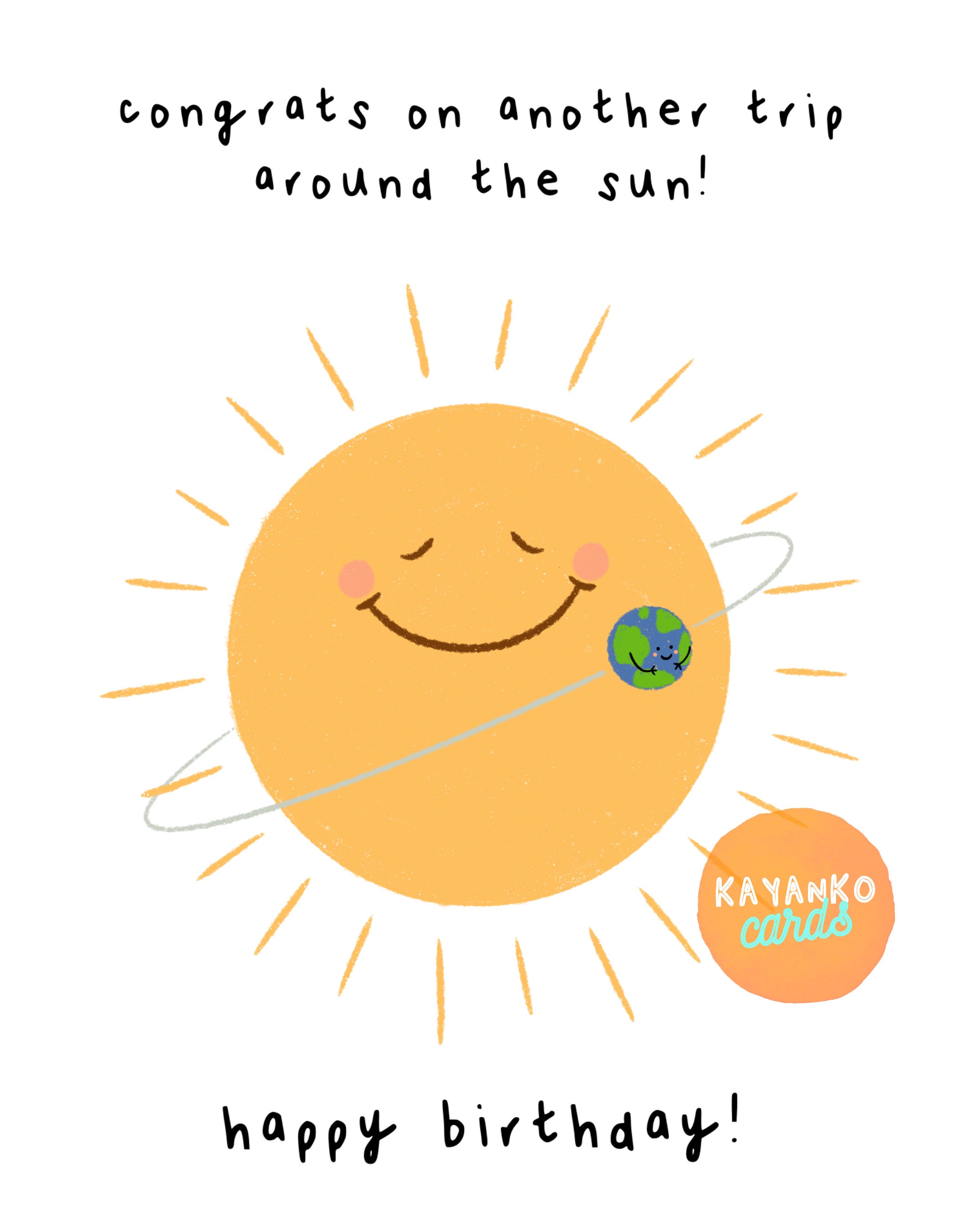 Another Trip Around the Sun Happy Birthday Greeting Card for Dad ...