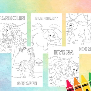 Animals Coloring Page Printable Animal Coloring Sheets Animal Kids ...