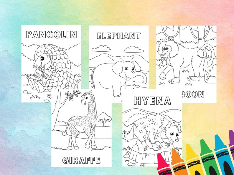Animals Coloring Page Printable Animal Coloring Sheets Animal Kids ...