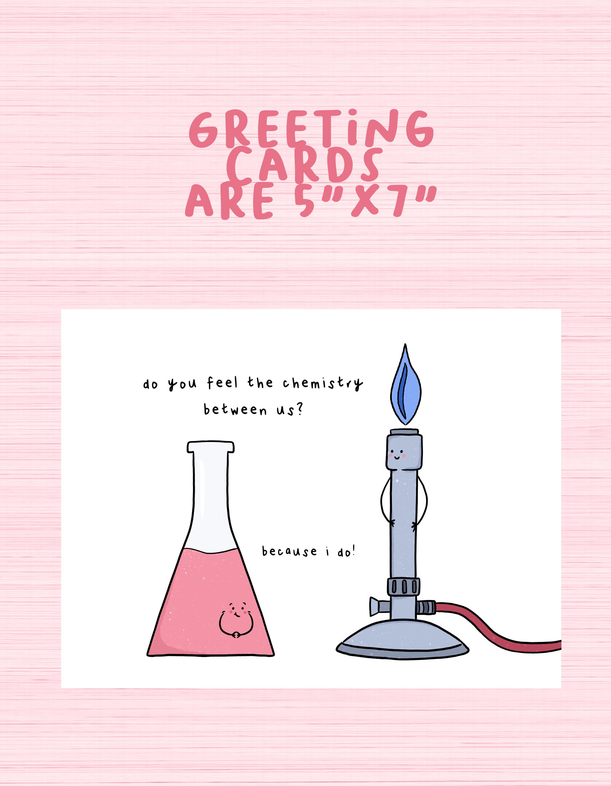 Chemistry Valentine's Day Love Card, Chemistry Between Us Bunsen Burner ...