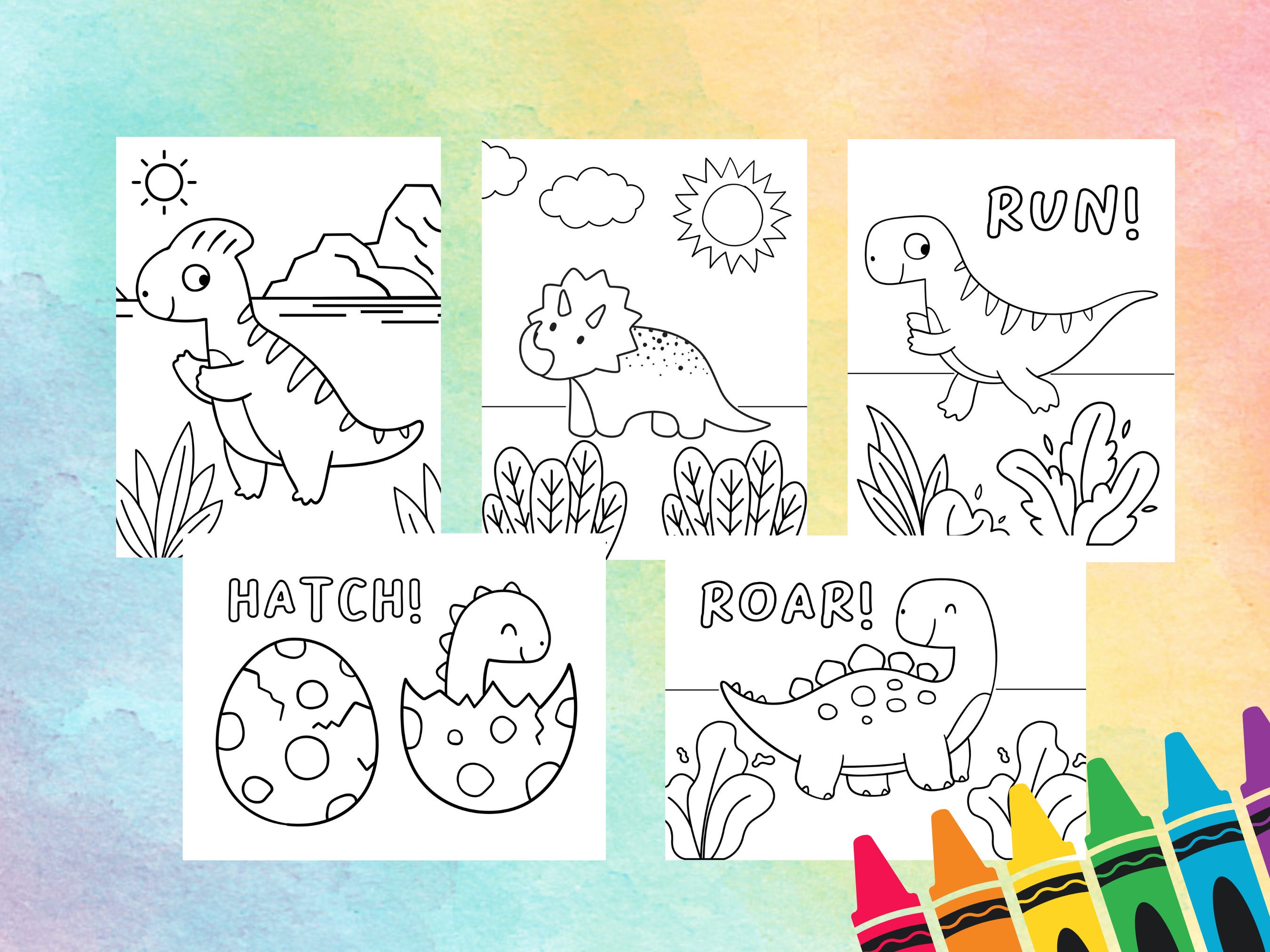Printable Colouring Page Dinosaur Coloring Sheets Dinosaur Activity ...