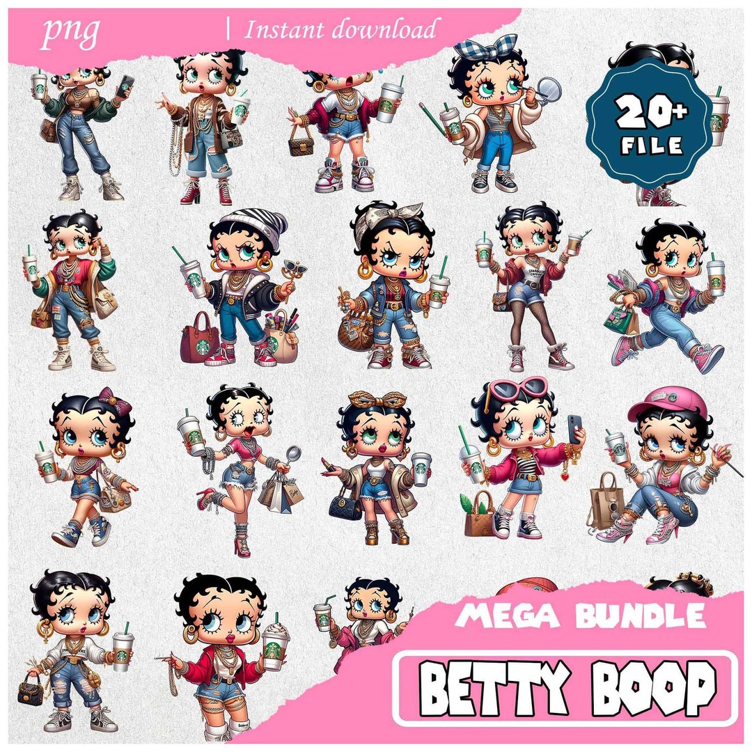 Betty Boop SVG Bundle,betty Boop Layered,svg, Easy Cut,tshirt Print ...