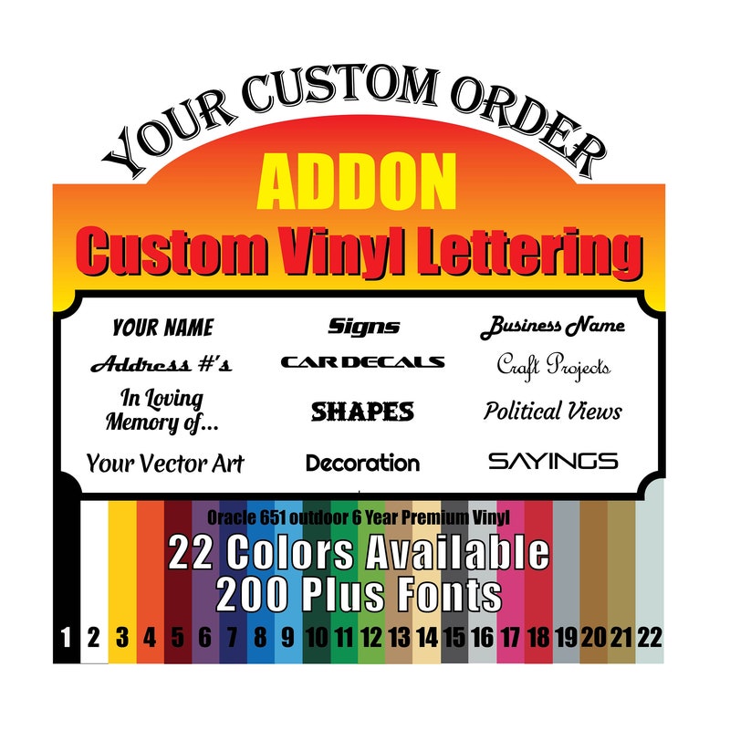 Etsy Vinyl Letters - Etsy