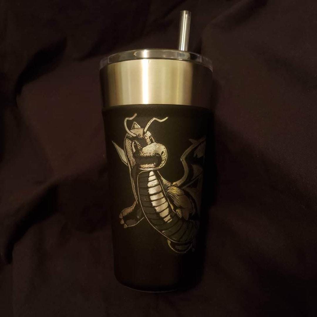Custom Dragonite Hand Engraved Insulated Tumbler Mug - Etsy