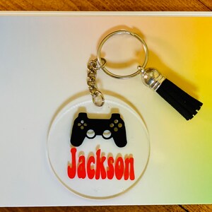 Personalized Gaming Keyring / Personalized Game Controller Keychain ...