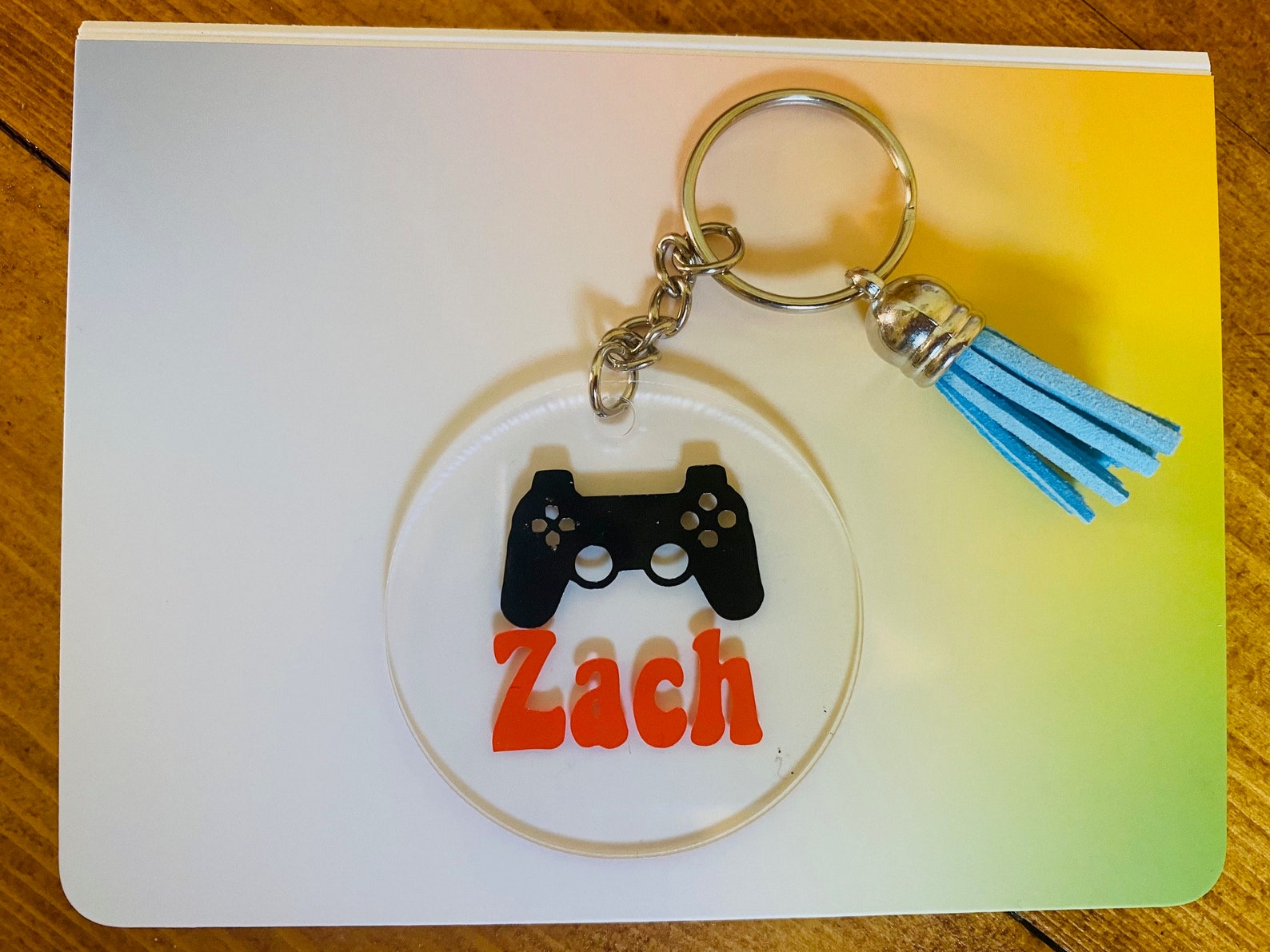 Personalized Gaming Keyring / Personalized Game Controller Keychain ...