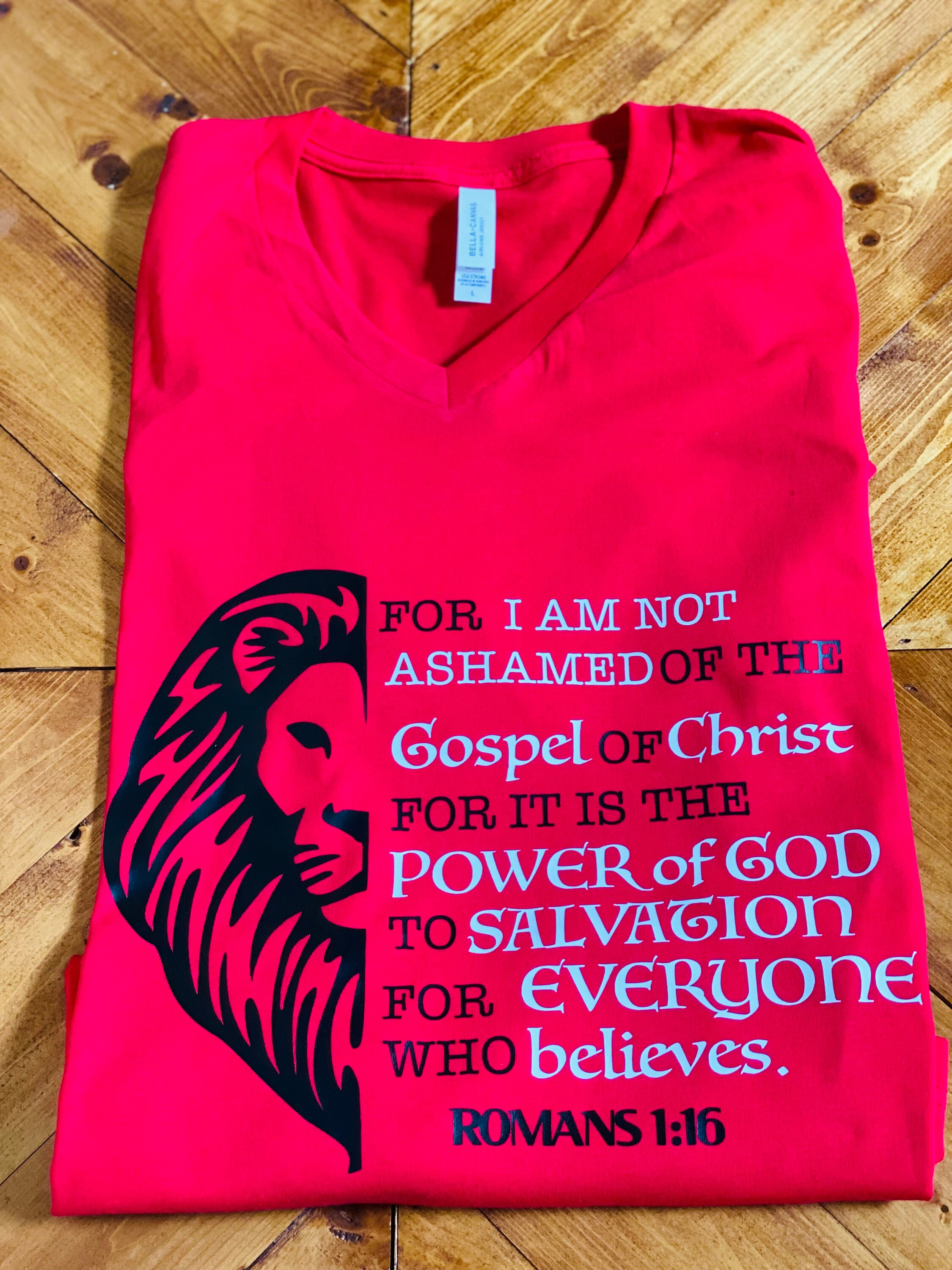 For I Am Not Ashamed of the Gospel of Christ Tshirt, Motivating/self ...