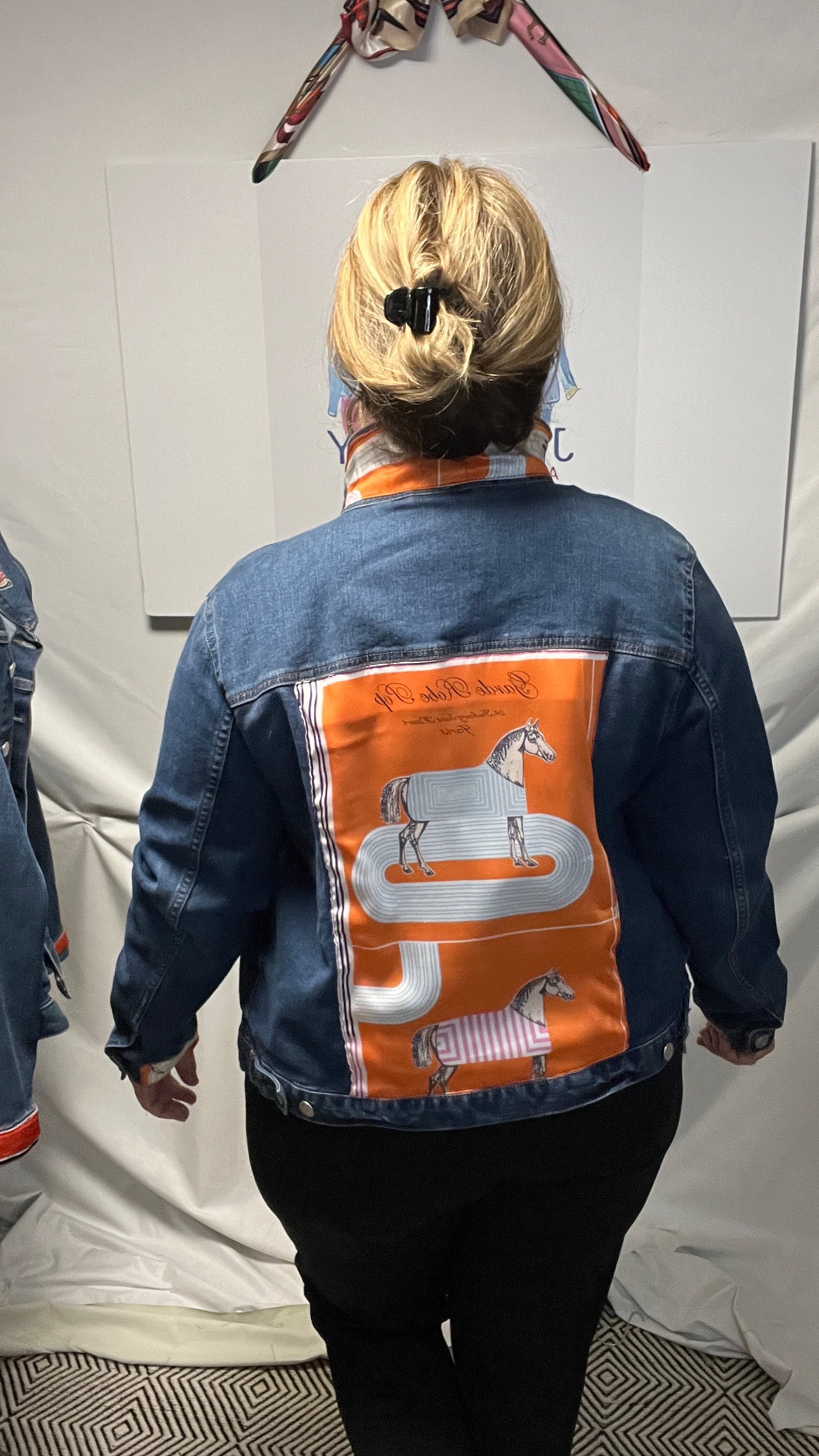Horse Track Silk French Scarf Jacket Silk Scarf Designer Scarf Jean ...