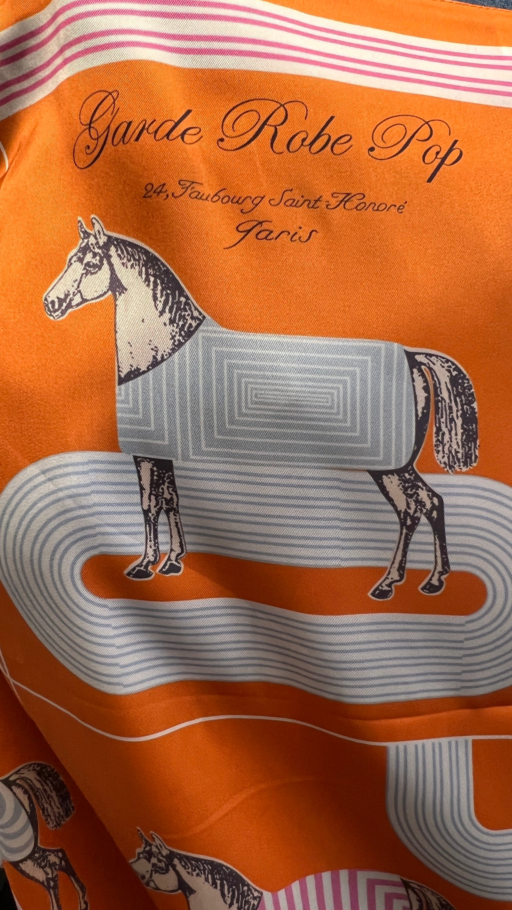 Horse Track Silk French Scarf Jacket Silk Scarf Designer Scarf Jean ...