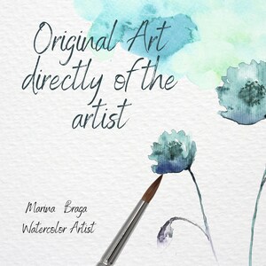 Wheat Watercolor Painting Set - Original Hand-painted Grain Art (8x11 ...