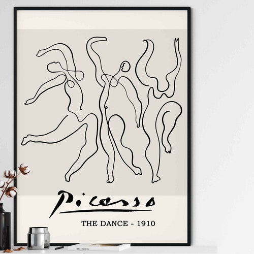 Pablo Picasso Dance Line Drawing Print Lithograph Exhibition - Etsy