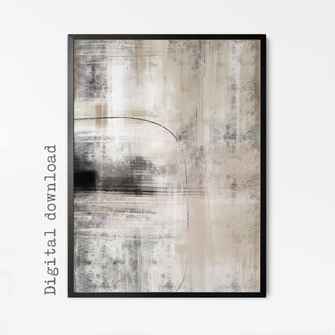 Modern Neutral Abstract Gallery Wall Art Set of 3 Nordic - Etsy