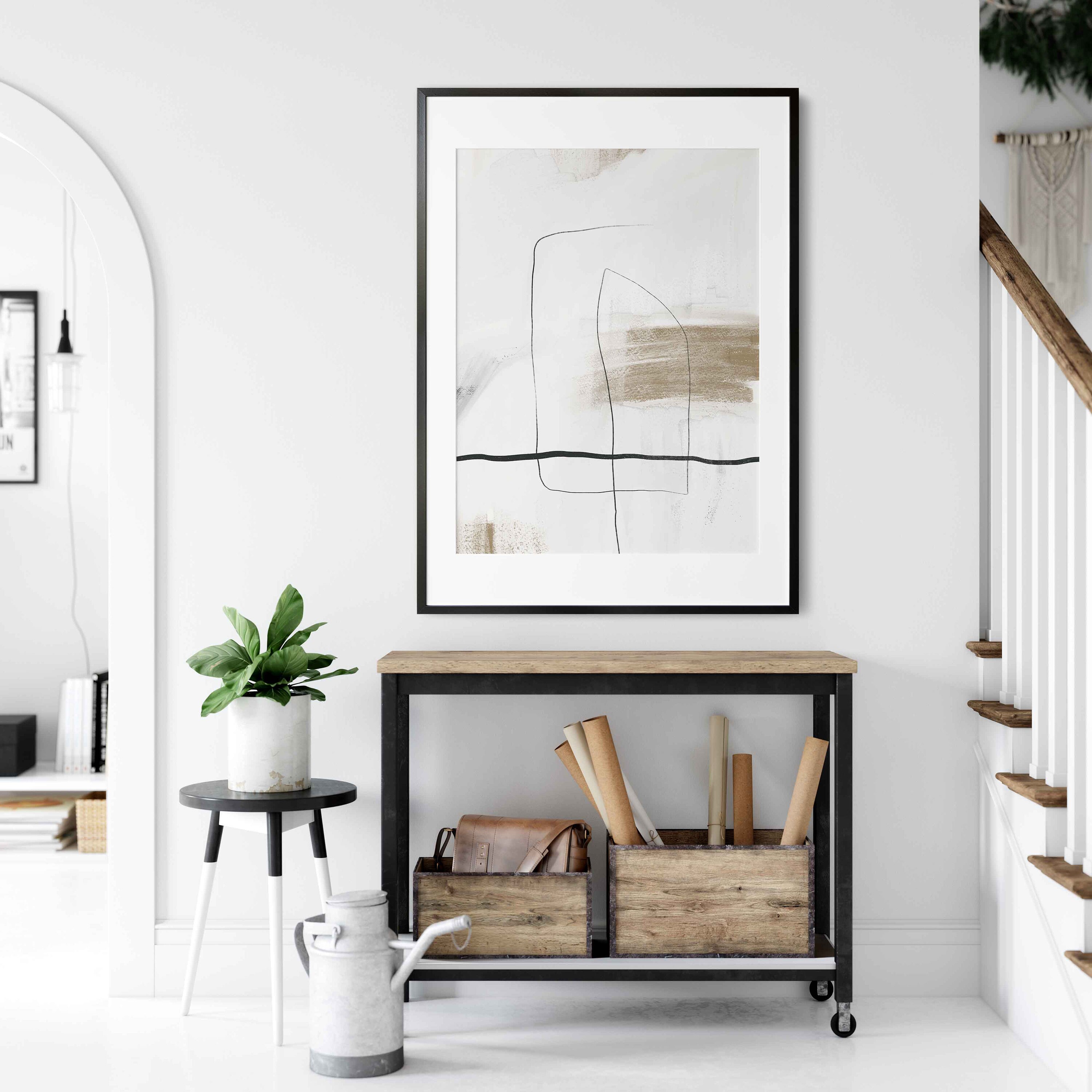 Modern Simple Neutral Nordic Prints Simple Abstract Art - Etsy