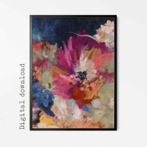 Colorful Abstract Art Print Set of 2 Prints Modern Printable Wall Art ...