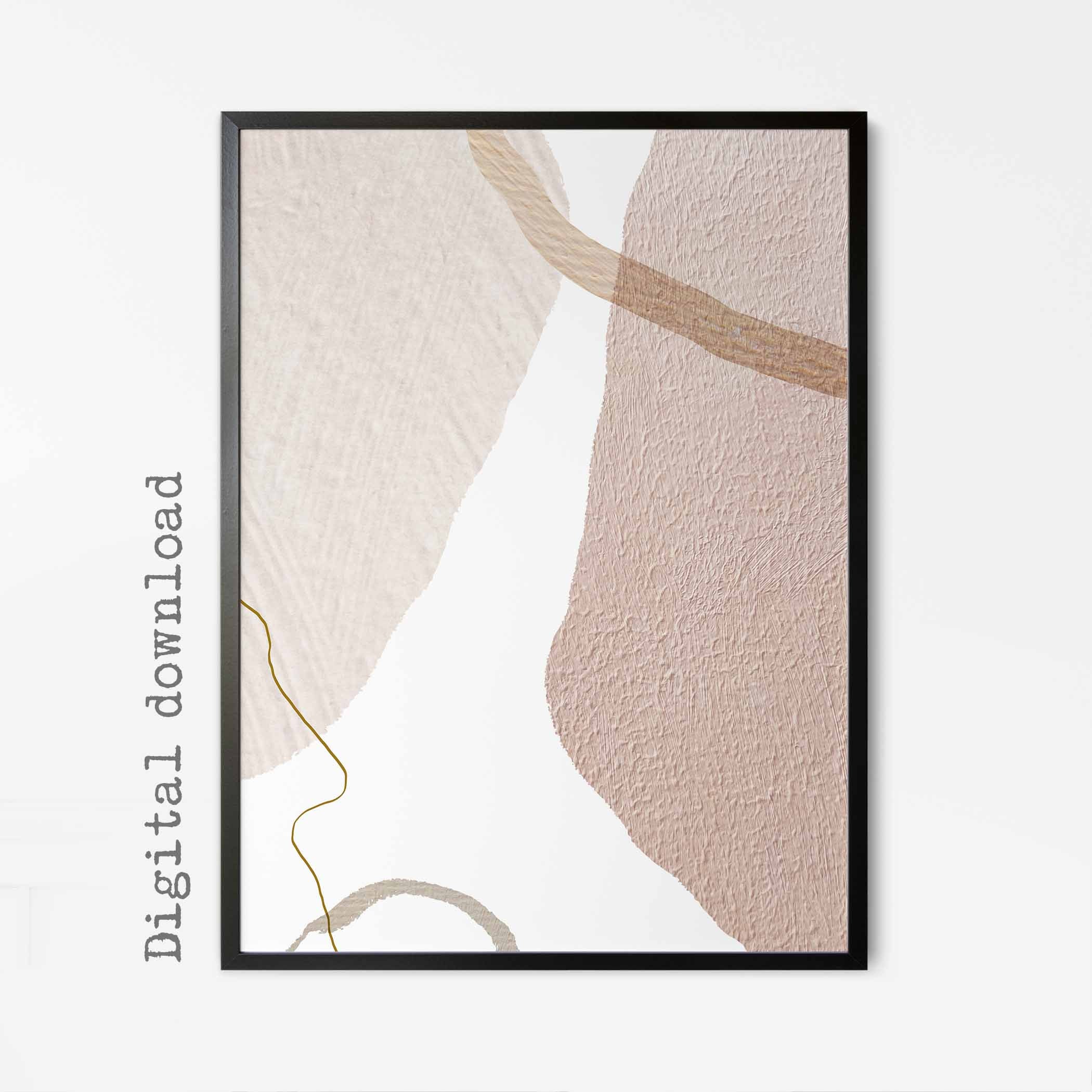Neutral Abstract Shapes Gallery Wall Art Set of 3 Abstract - Etsy