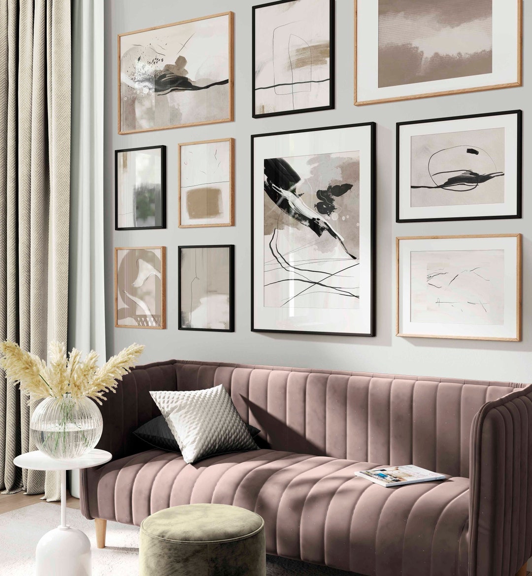 Mega Bundle Modern Abstract Print Set of 10 Nordic Prints Simple ...