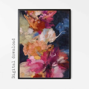 Colorful Abstract Art Print Set of 2 Prints Modern Printable Wall Art ...