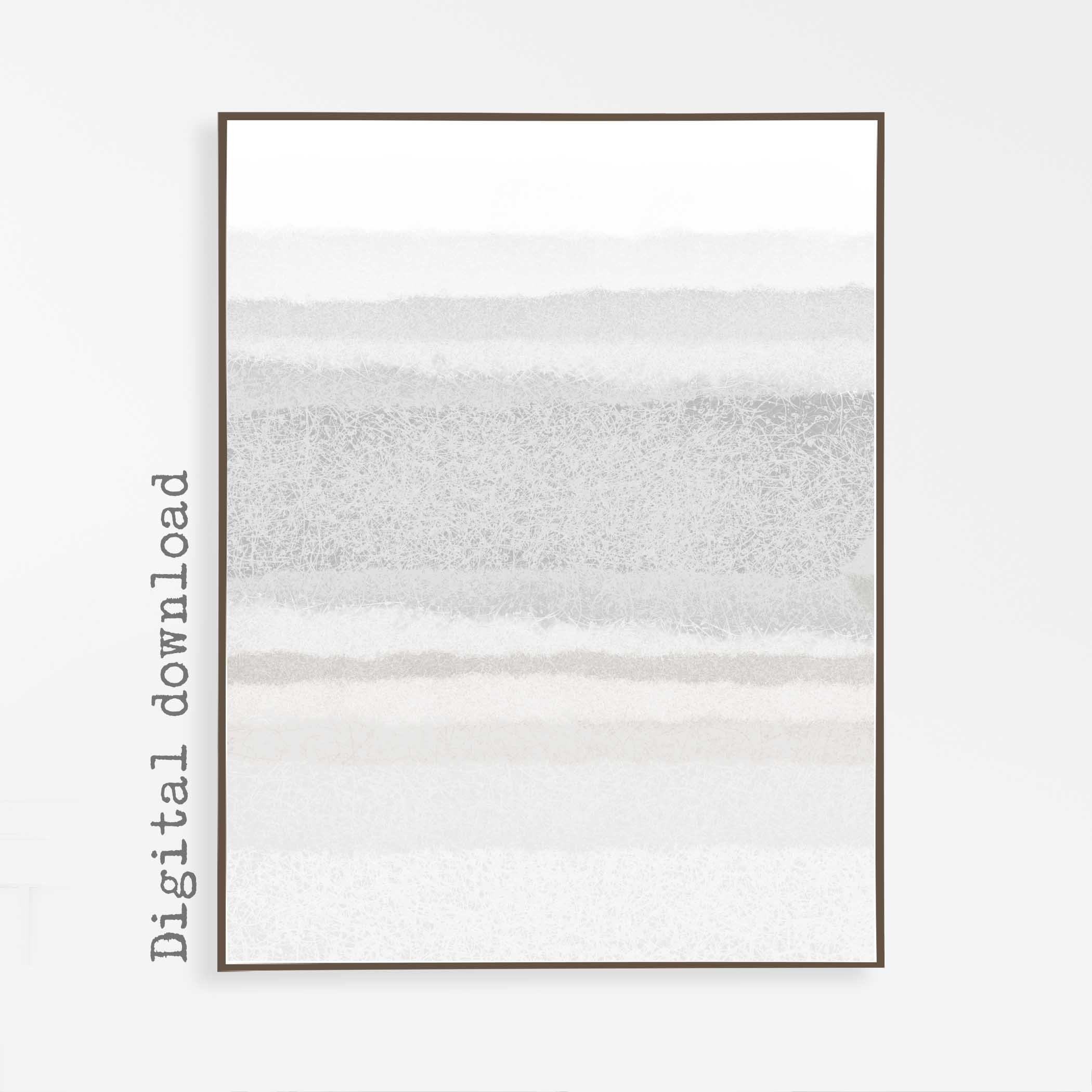 Watercolor Greige Gallery Wall Art Set of 2 Prints Neutral - Etsy