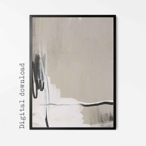 Neutral Abstract Art Print Set Modern Neutral Gallery Wall Art Set of 3 ...