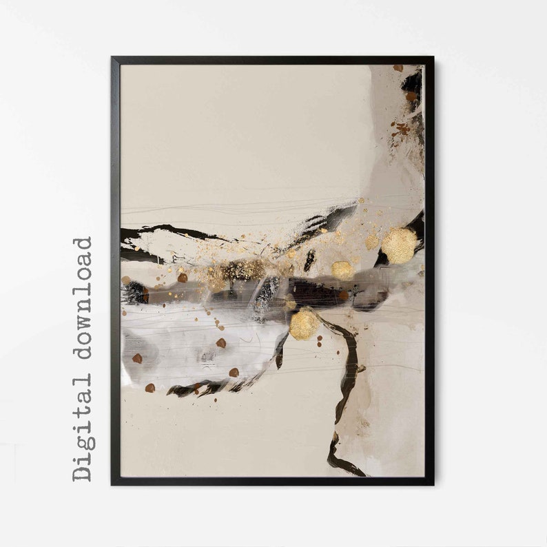 Beige Abstract Art Print Set Modern Neutral Abstract Gallery - Etsy