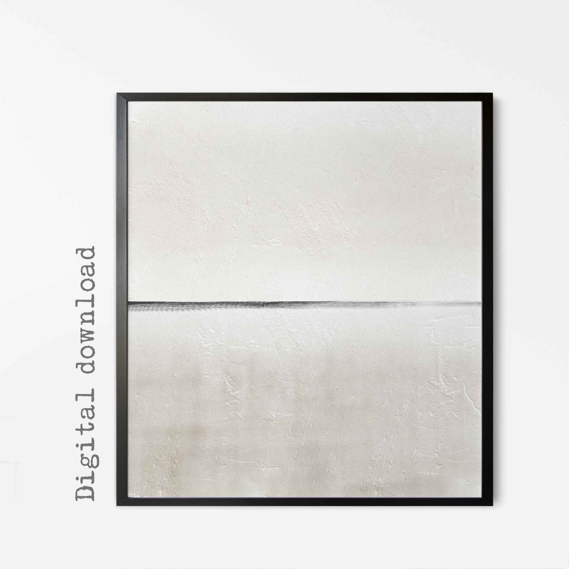 Neutral Square Minimal Textured Abstract Set of 2 Nordic - Etsy